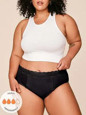 Victoria's Secret Adore Me Amelia High-waisted Period Panty - Black
