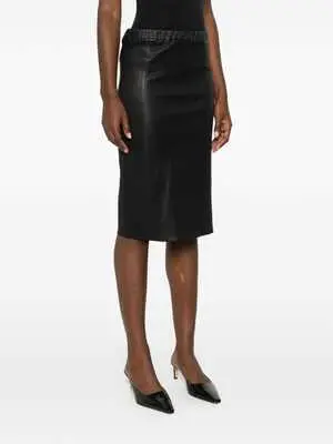 ARMA Leather Midi Skirt
