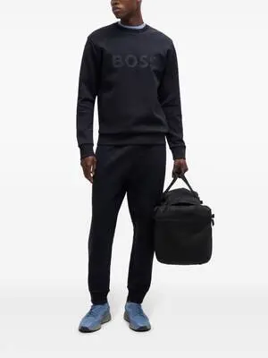 BOSS Logo Print Sweatshirt - Blue