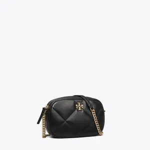 Tory Burch Kira Diamond Quilt Camera Bag - Black