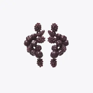 Tory Burch Fruit Earring Burgundy