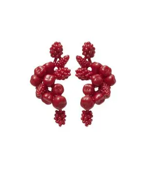 Tory Burch Fruit Earring Red