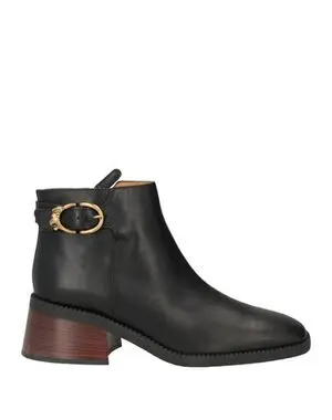 Leather Harness Accent Boots for Women