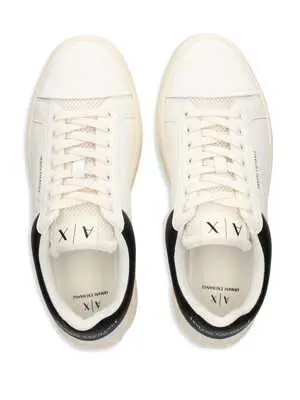 Armani Exchange Logo-print Leather Sneakers