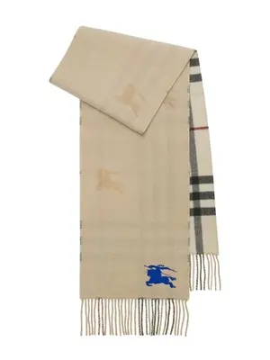 Burberry Reversible Check Cashmere Scarf - Neutrals