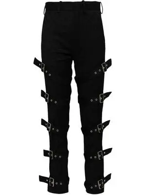 CHARLES JEFFREY Buckled Trousers - Black