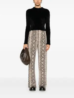 MARINE SERRE Python-print Trousers