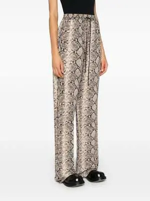 MARINE SERRE Python-print Trousers