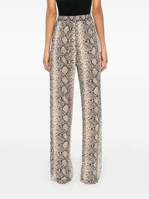 MARINE SERRE Python-print Trousers
