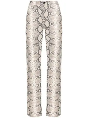 MARINE SERRE Python-print Trousers