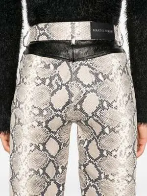 MARINE SERRE Python-print Trousers
