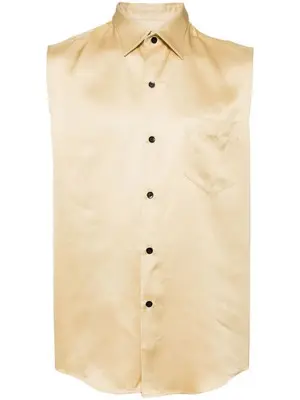 ERNEST W. BAKER Buttoned-up Sleeveless Shirt