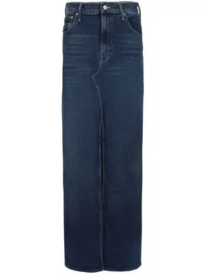 MOTHER The Bombshell Maxi Denim Skirt