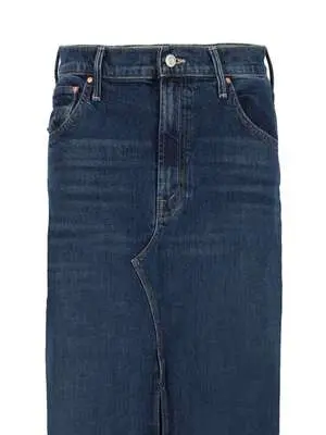 MOTHER The Bombshell Maxi Denim Skirt