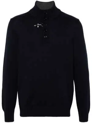 Fay Button Detailed Sweaters For Men