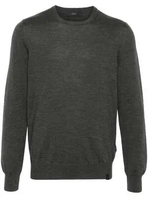FAY Round-neck Virgin Wool Sweater