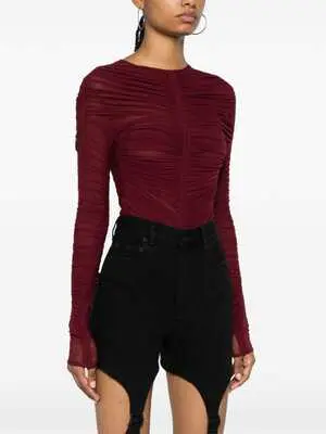 MUGLER Gathered Bodysuit