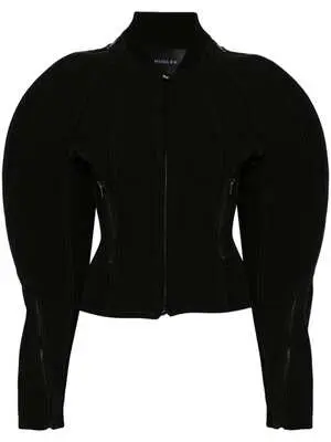 MUGLER Zipped Sculpted Sleeves Jacket
