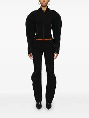 MUGLER Zipped Sculpted Sleeves Jacket