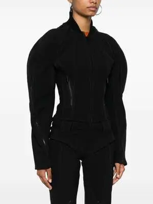 MUGLER Zipped Sculpted Sleeves Jacket