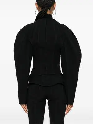 MUGLER Zipped Sculpted Sleeves Jacket