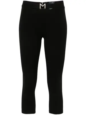 MUGLER Logo Plaque Knee-length Trousers