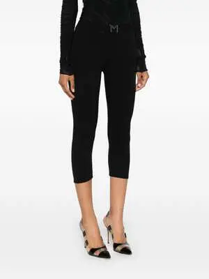 MUGLER Logo Plaque Knee-length Trousers