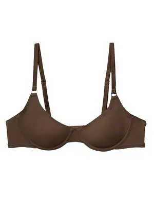 FLEUR DU MAL Le Stretch Micro Demi Bra - Brown