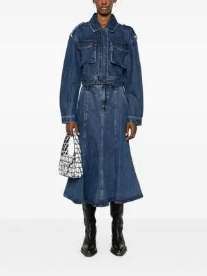 SELF-PORTRAIT Cropped Denim Jacket