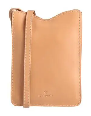 Il Bisonte Leather Cross-Body Pouch Beige