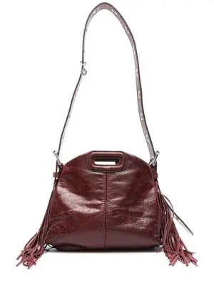 Maje Mini Miss M Leather Shoulder Bag - Red
