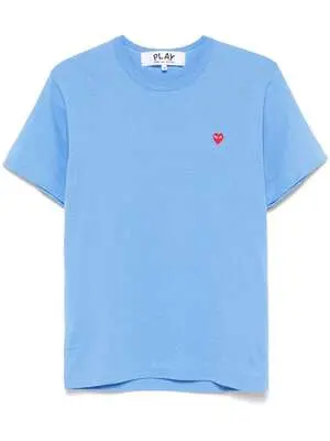 Play Comme Des Garcon Cotton T-shirt - Blue