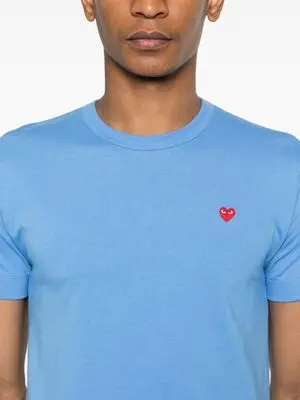 Play Comme Des Garcon Cotton T-shirt - Blue
