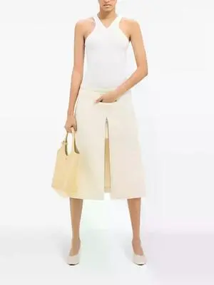 COURREGES Layered Midi Skirt