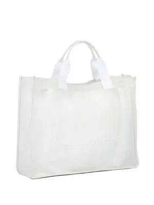 MAISON MARGIELA Large Logo-embroidered Tote