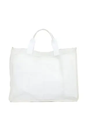 MAISON MARGIELA Large Logo-embroidered Tote