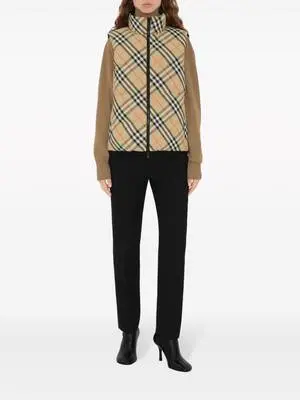 Burberry Check-print Reversible Puffer Gilet