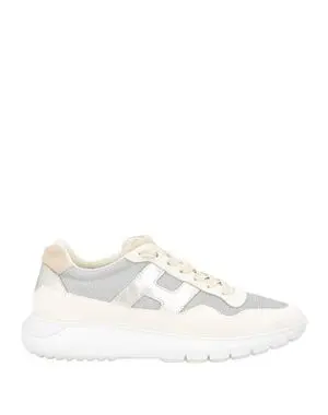 Hogan Leather Sneakers - Beige
