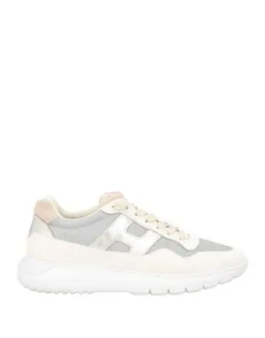 Hogan Leather Sneakers - Beige