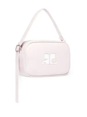 COURREGES Re-edition Leather Camera Bag - Pink