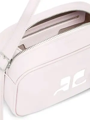 COURREGES Re-edition Leather Camera Bag - Pink