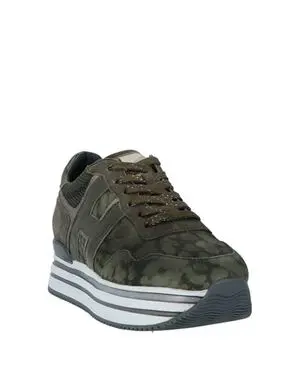 Hogan Military Leather Sneakers - Green