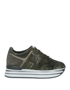 Hogan Military Leather Sneakers - Green