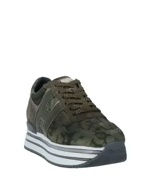 Hogan Military Leather Sneakers - Green
