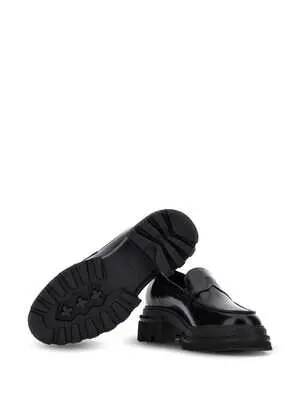 Hogan Polished Leather Loafers