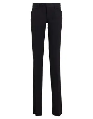 Dsquared2 Pants In Virgin Wool Blend With Lace - Black