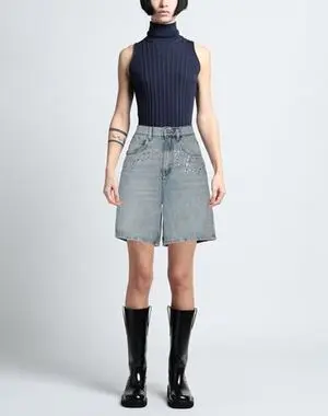 Maje Denim Shorts Size Cotton