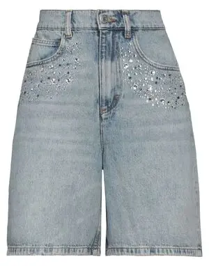 Maje Denim Shorts Size Cotton