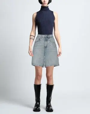 Maje Denim Shorts Size Cotton