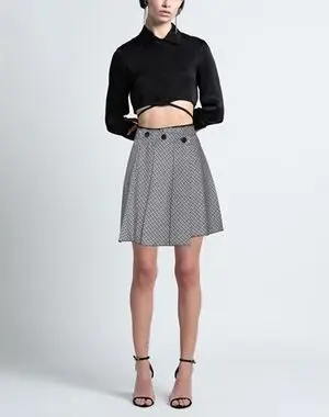 Maje Mini Pleated Checked Skirt